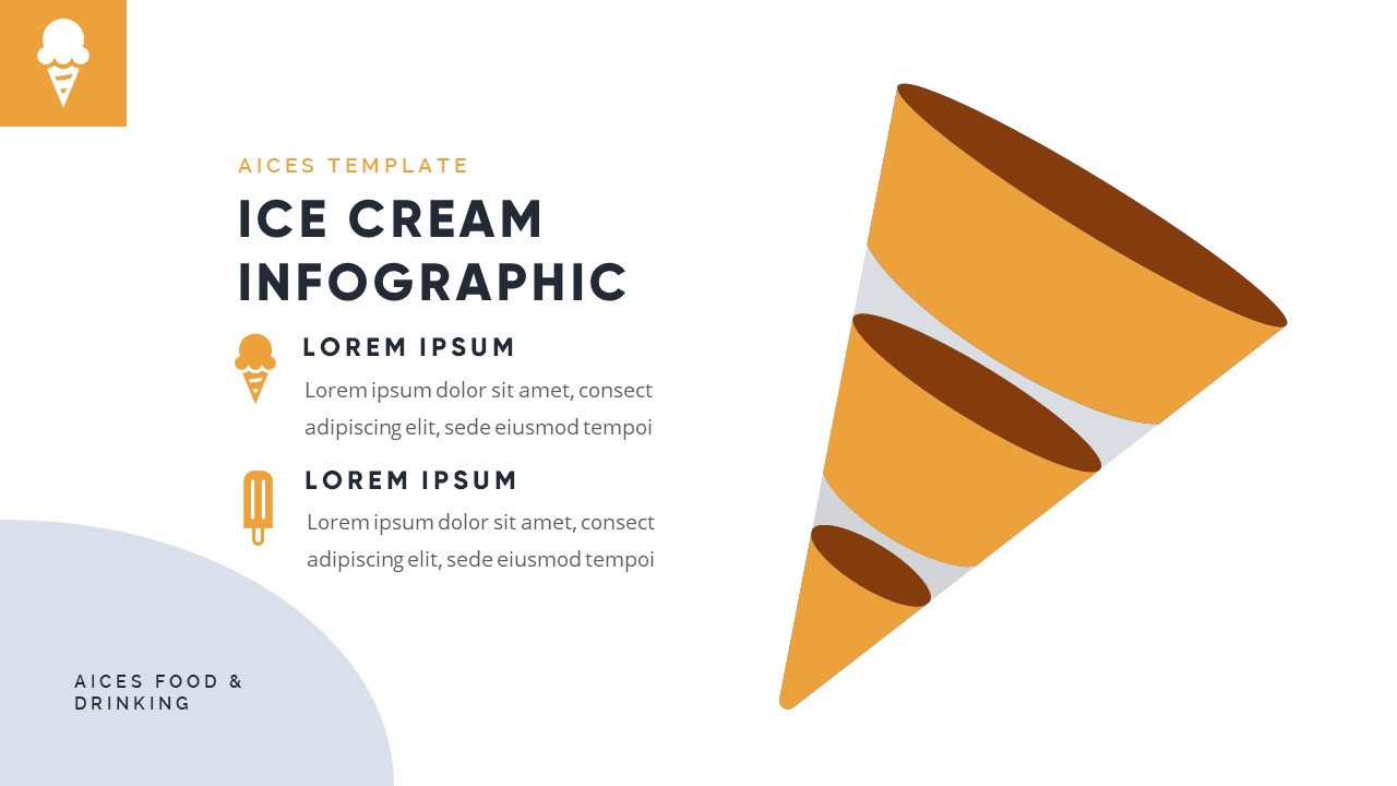 Aices - Ice Cream & Food Google Slides Template, Presentation Templates