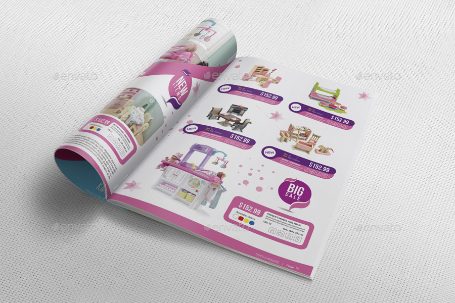Toys Products Catalog Brochure Bundle Template, Print Templates ...