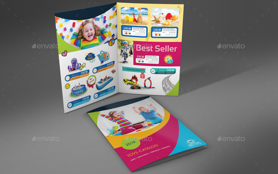 Toys Products Catalog Brochure Bundle Template, Print Templates ...