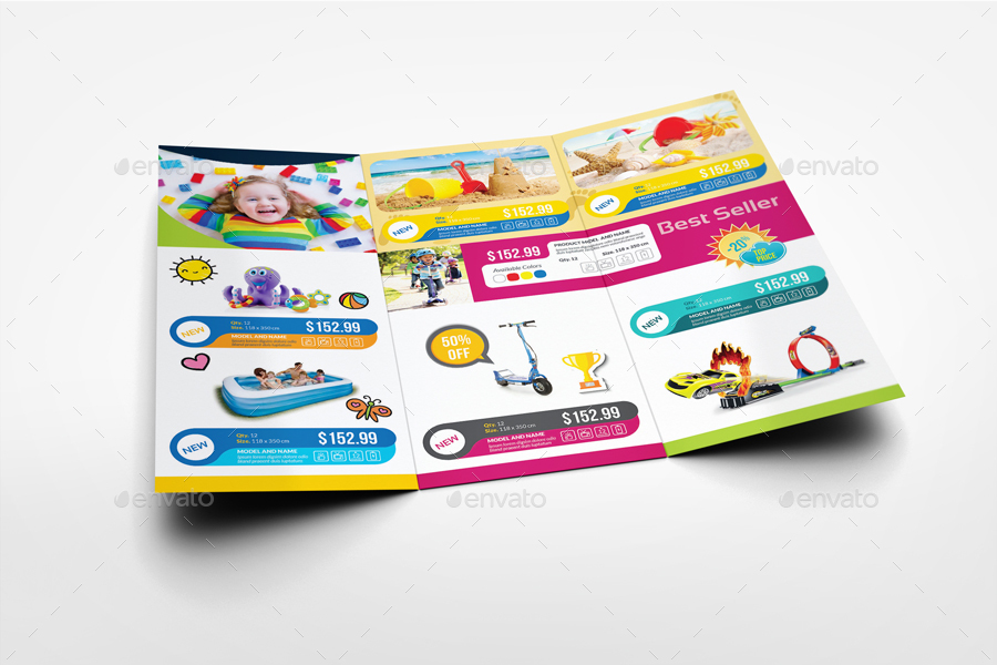 Toys Products Catalog Brochure Bundle Template, Print Templates ...