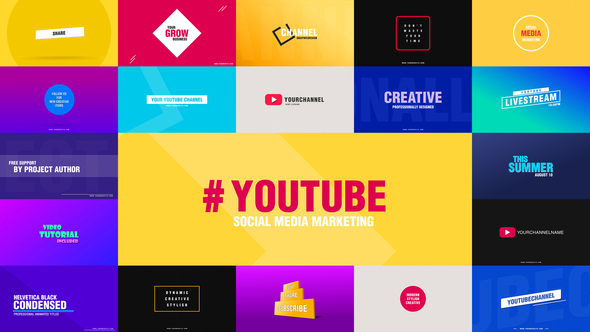 Social Media Titles for Premiere Pro | YOUTUBE | MOGRT, Premiere Pro ...
