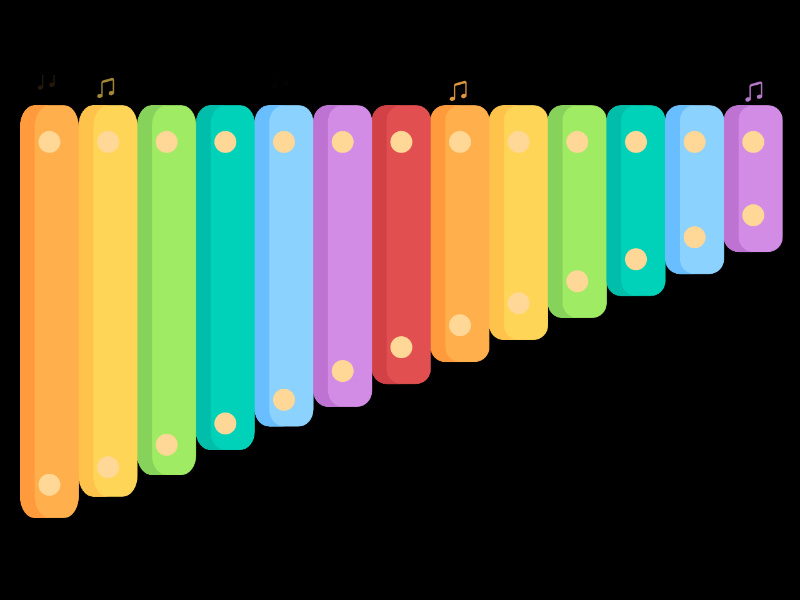 Virtual Xylophone Online | Html5 Music Game | Android & ios by NubiaStudio