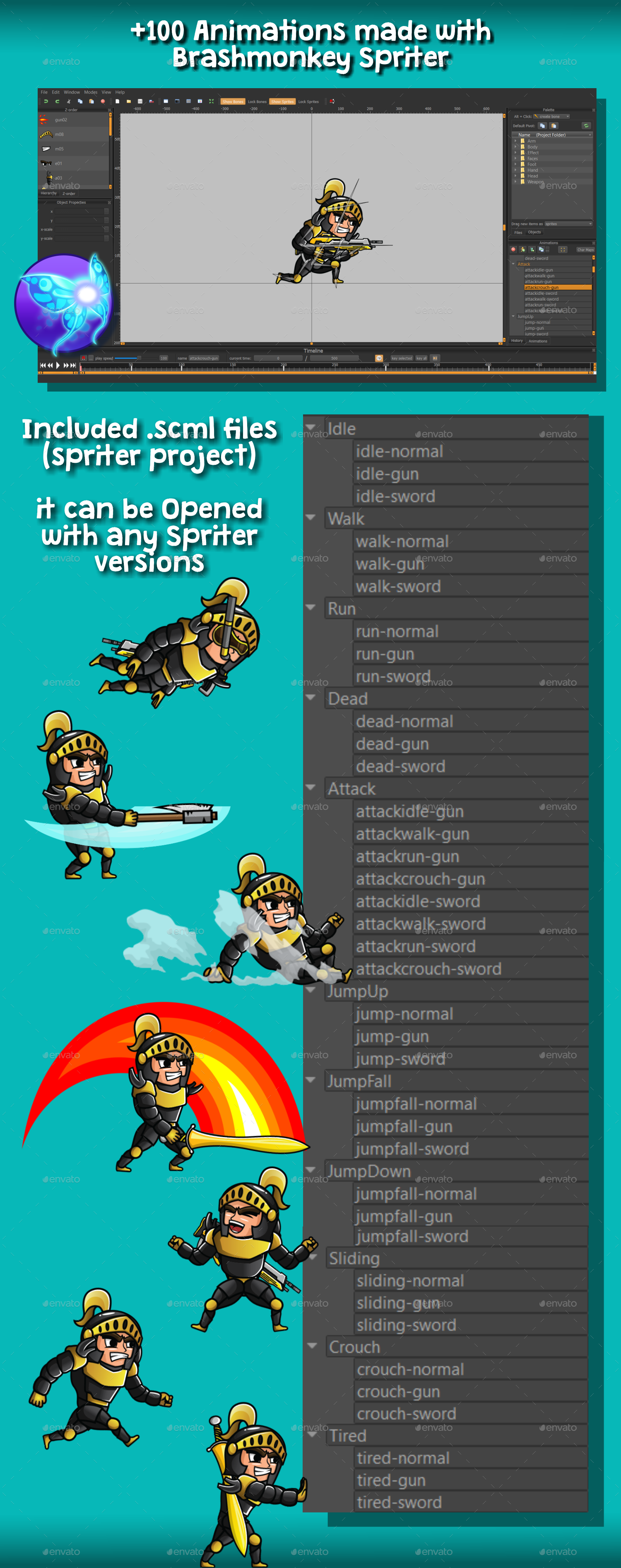 Glorious Prince 2D Game Character Sprite, Game Assets | GraphicRiver