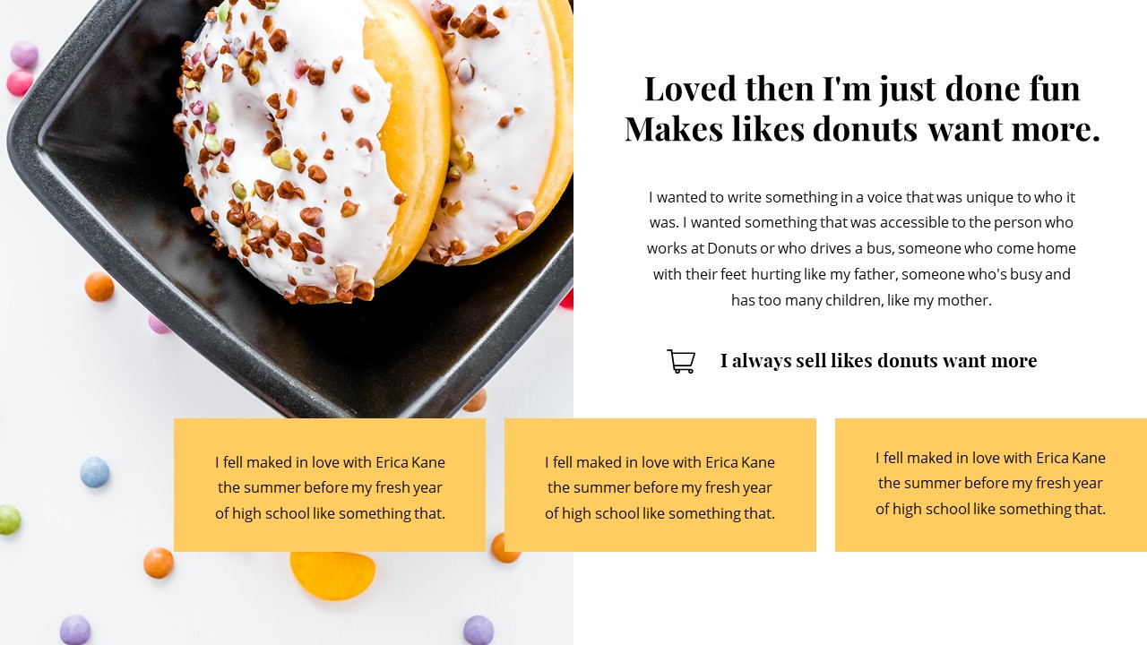 Dona - Food Product Powerpoint Templates, Presentation Templates ...