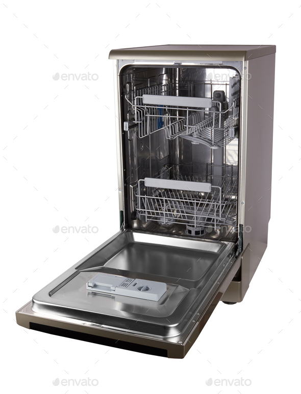 Dishwasher machine isolated Stock Photo by pioneer111 | PhotoDune