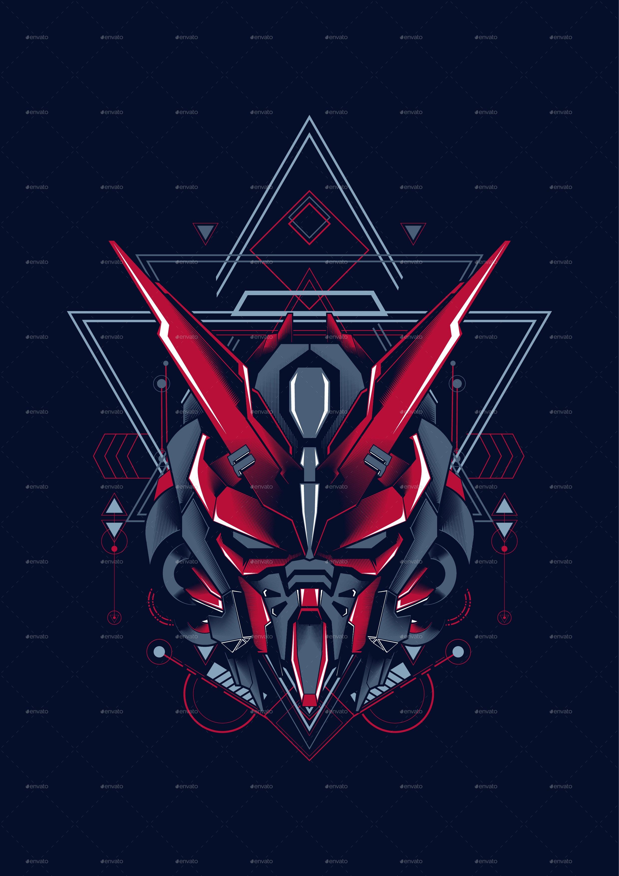 Mecha Sacred Geometry, Vectors | GraphicRiver