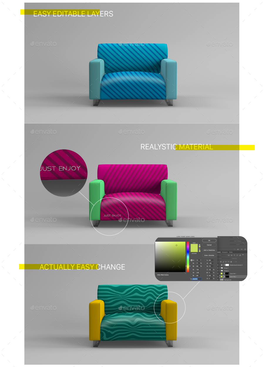 Furniture Mockup Set, Graphics | GraphicRiver