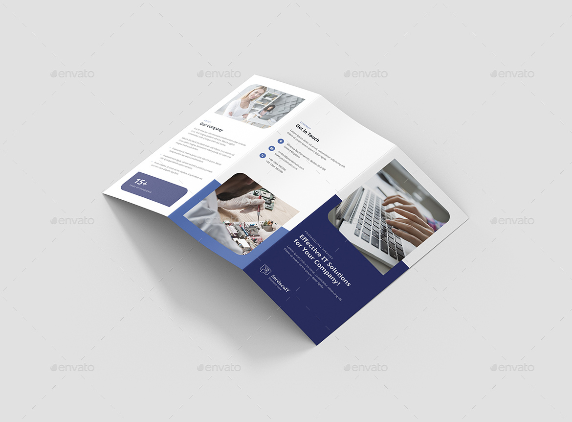 IT Services – Brochures Bundle Print Templates 5 in 1, Print Templates