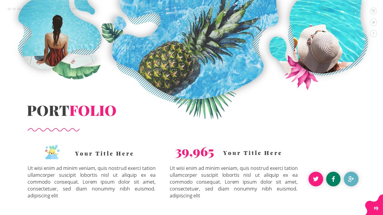 Elxa Tropical Presentation Template, Presentation Templates | GraphicRiver