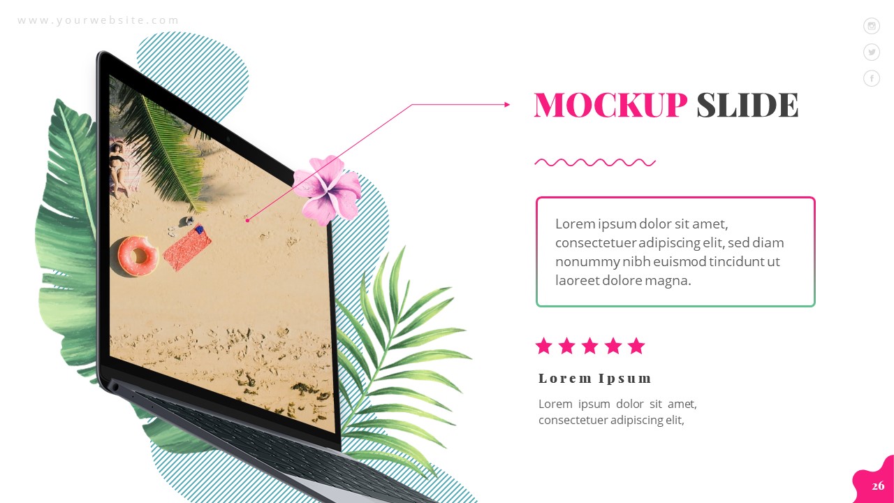 Elxa Tropical Presentation Template, Presentation Templates | GraphicRiver