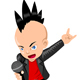 Chibi Character of a Rocker, Vectors | GraphicRiver