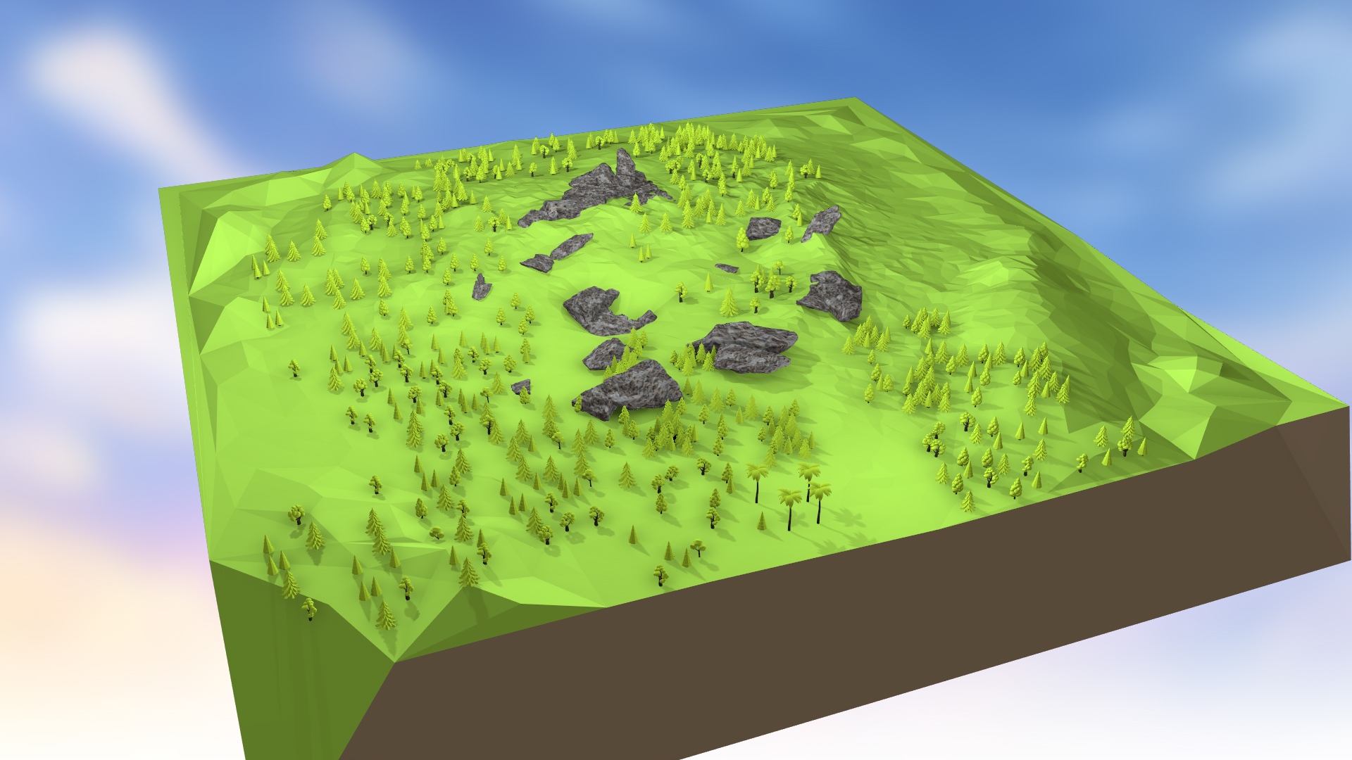 Low Poly Landscape by Onur3D | 3DOcean