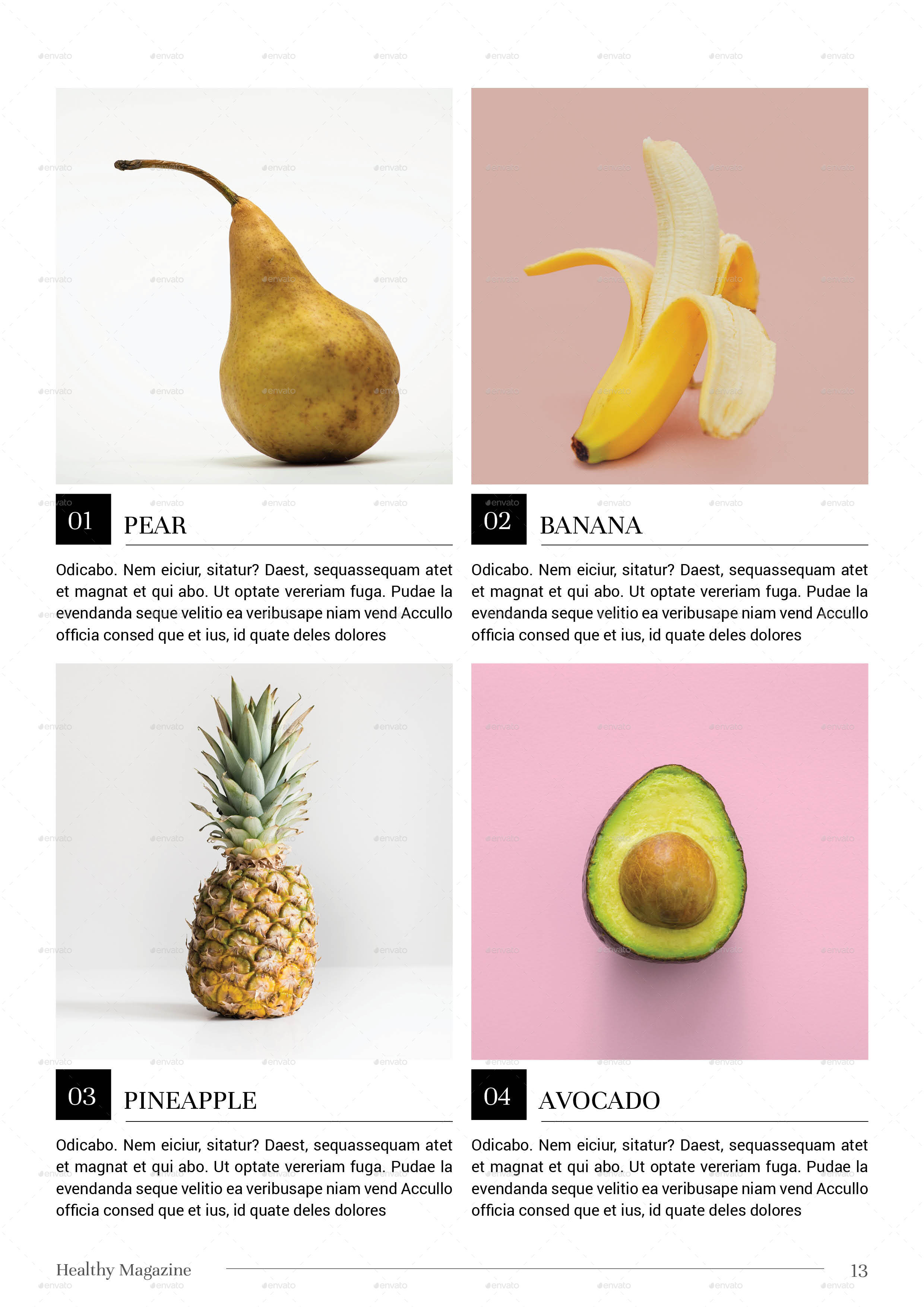 Healthy Magazine Indesign Template, Print Templates | GraphicRiver