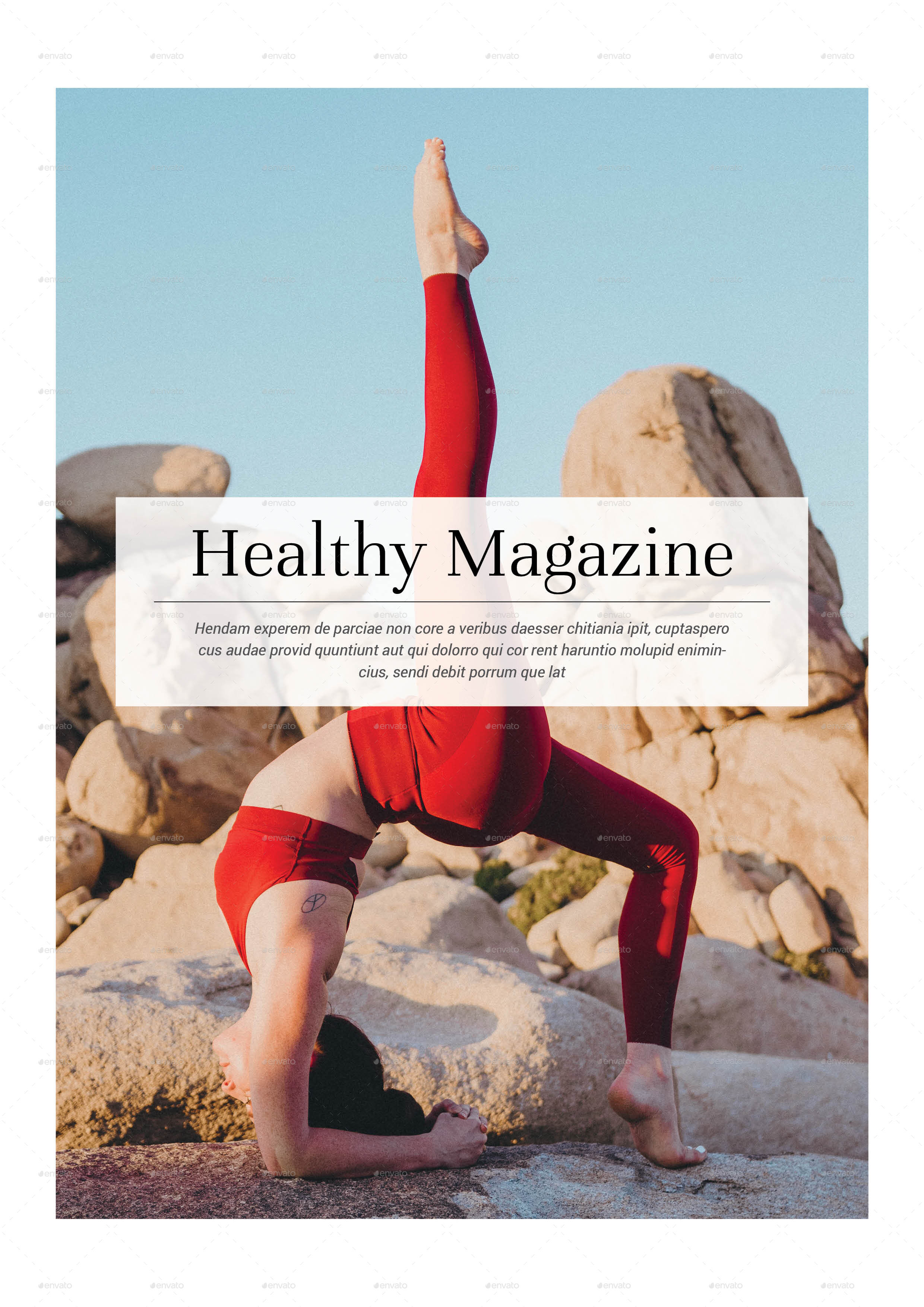 Healthy Magazine Indesign Template, Print Templates | GraphicRiver