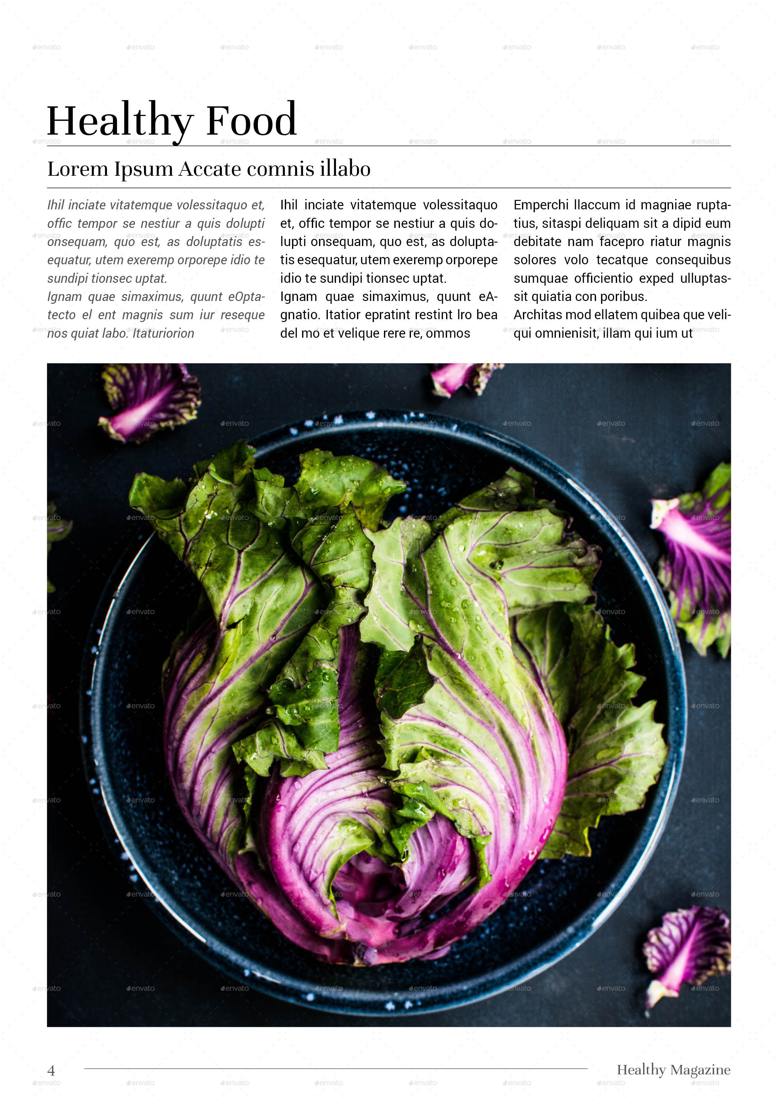 Healthy Magazine Indesign Template, Print Templates | GraphicRiver