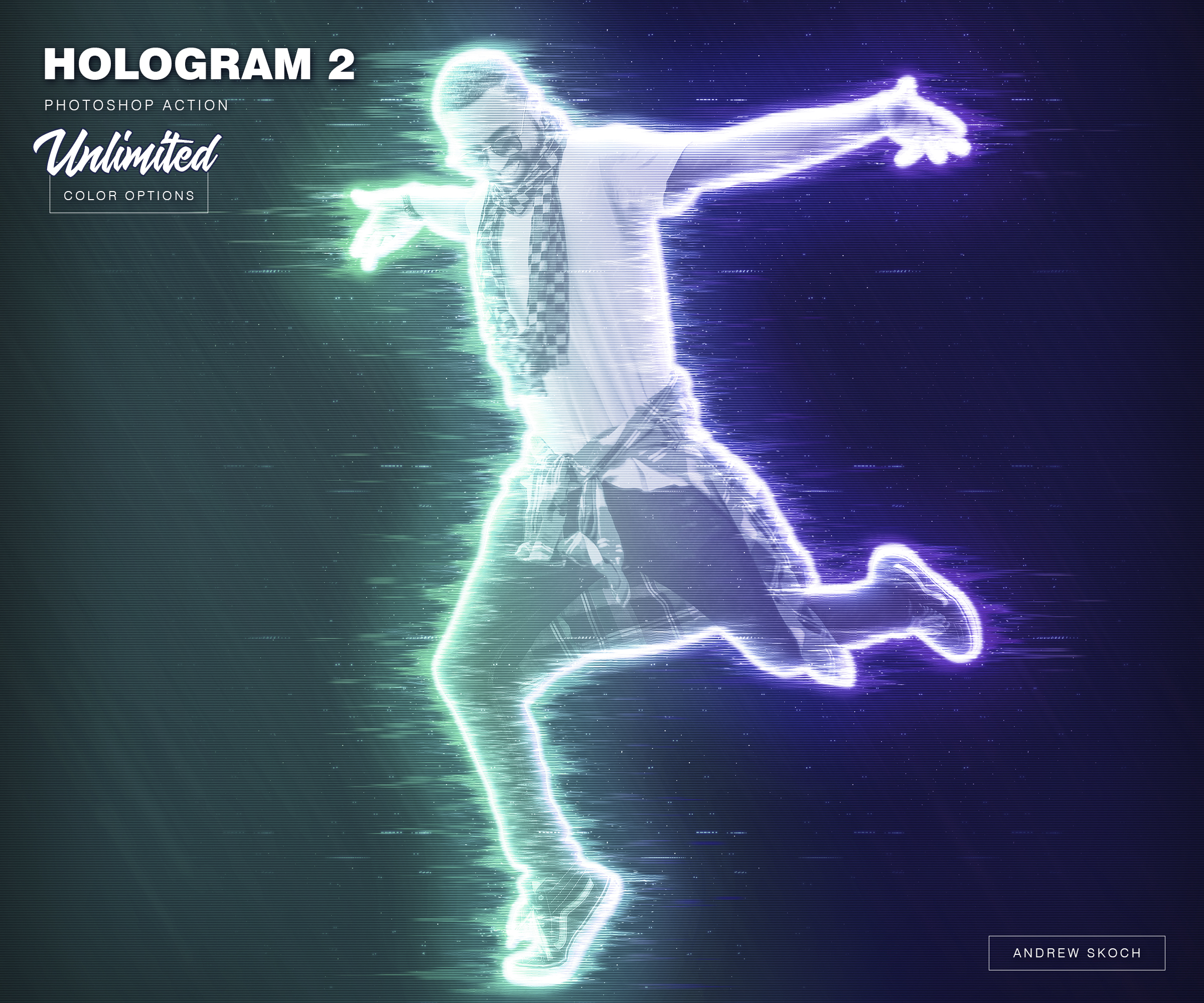 Hologram 2 - Photoshop Action, Add-ons | GraphicRiver