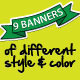 9 Custom Banner Style & Color, Vectors | GraphicRiver