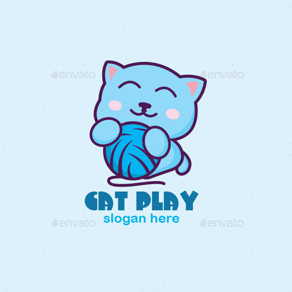 Cat Play, Logo Templates | GraphicRiver