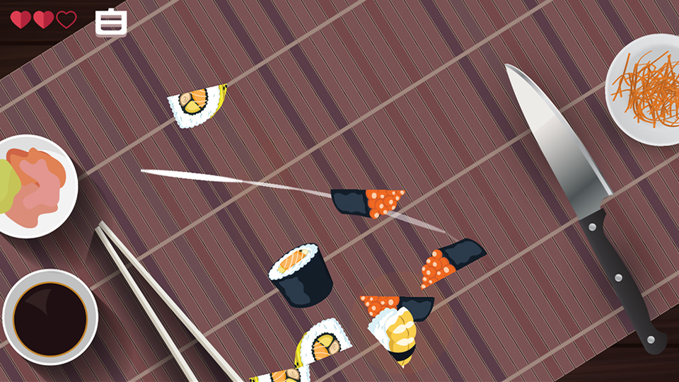 Sushi Ninja - Cut Sushi HTML5 Game by 9LivesGames | CodeCanyon