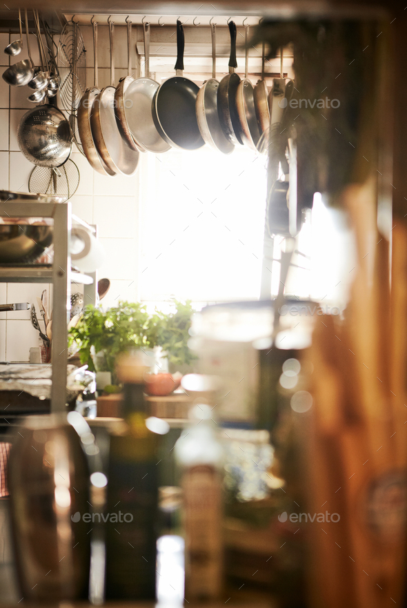 Cluttered Commercial Kitchen Stock Photo by Picsuite | PhotoDune