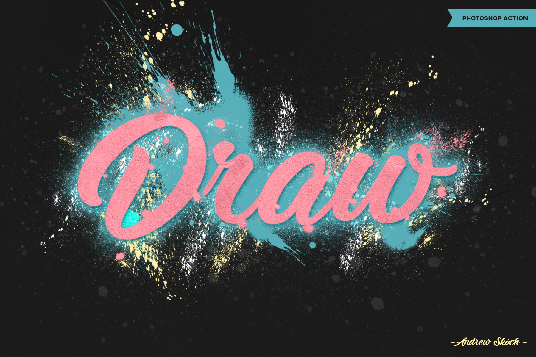 Spray Paint Photoshop Action, Add-ons | GraphicRiver