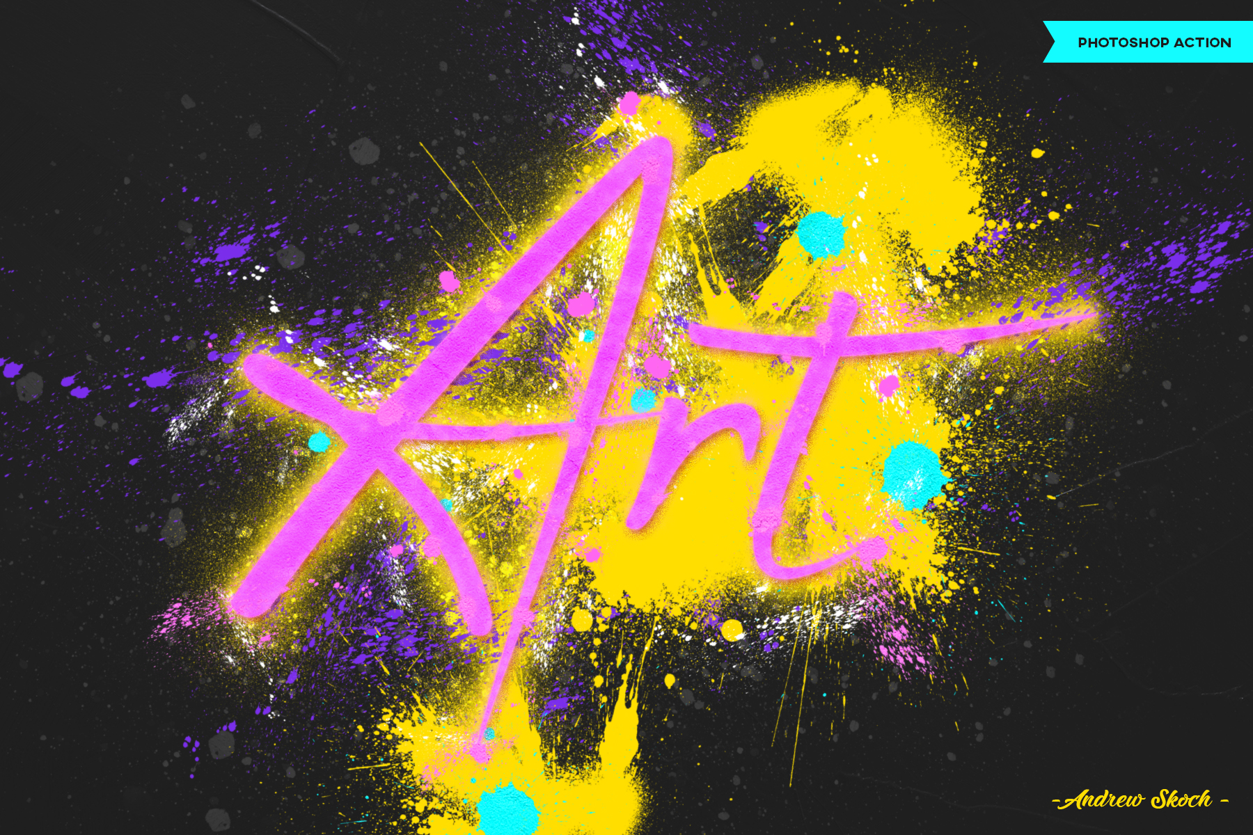 Spray Paint Photoshop Action, Add-ons | GraphicRiver