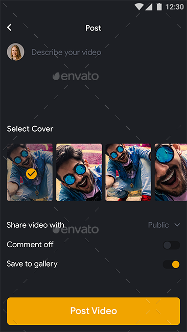 2 App UI Kit| Video Creating App UI Kit| Video Sharing App UI Kit ...