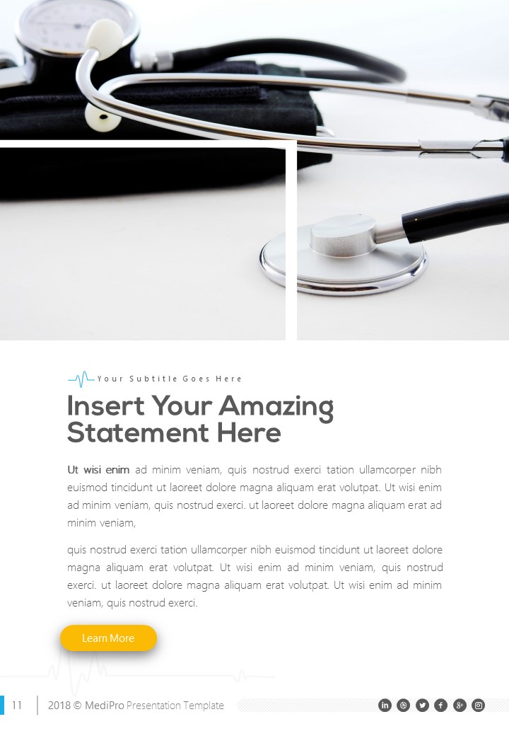 Medipro Portrait Medical PowerPoint Template, Presentation Templates