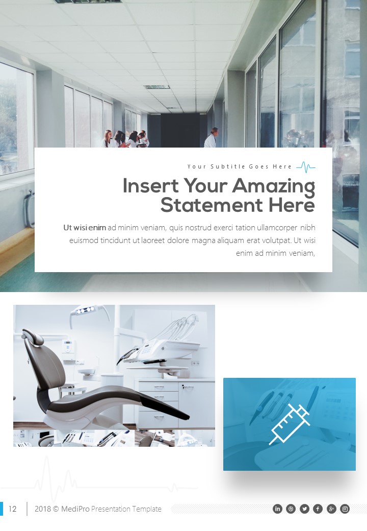 Medipro Portrait Medical PowerPoint Template, Presentation Templates