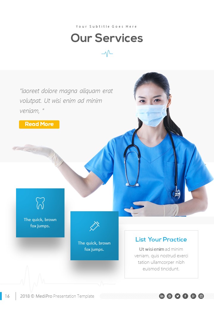 Medipro Portrait Medical PowerPoint Template, Presentation Templates