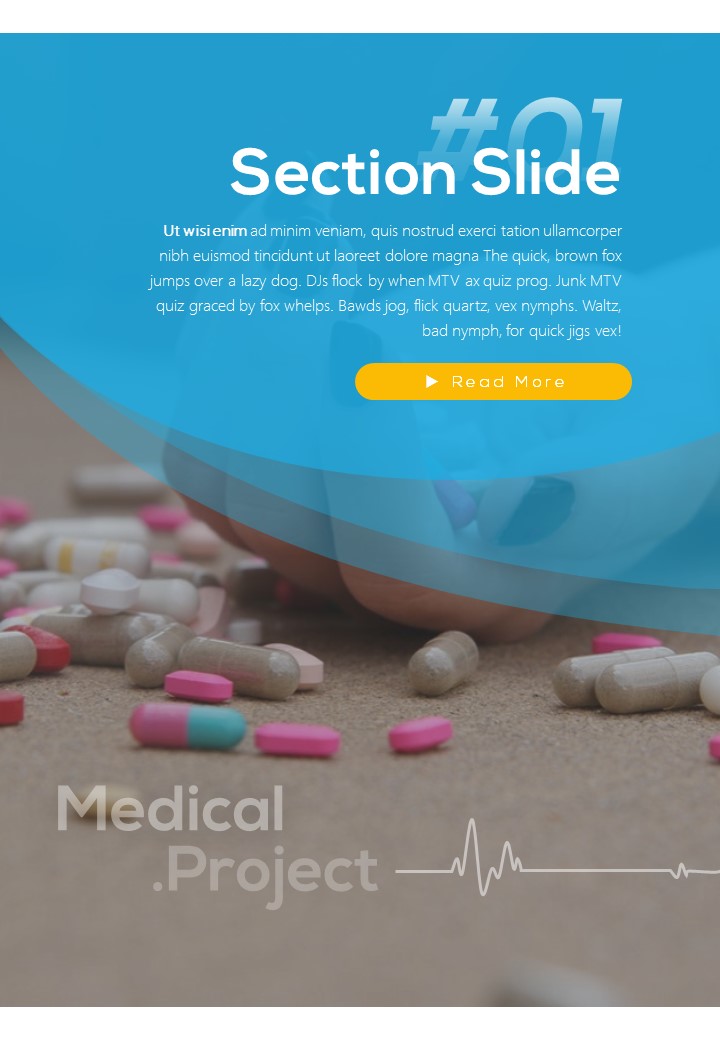 Medipro Portrait Medical PowerPoint Template, Presentation Templates