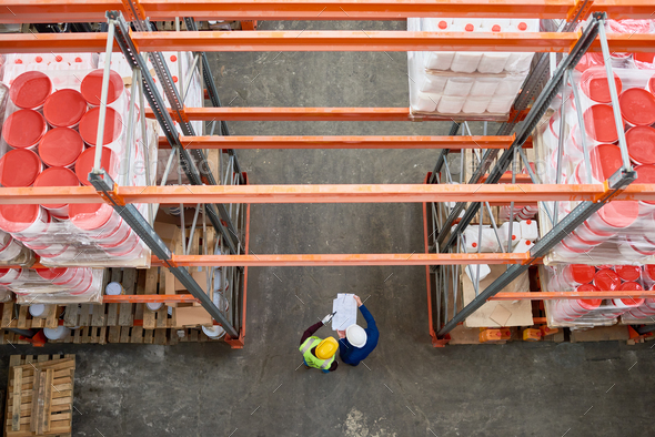 Warehouse Top View Stock Photo by seventyfourimages | PhotoDune