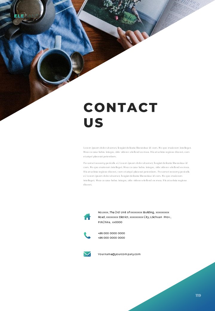 Elegant Vertical A4 PowerPoint Template by PPTMORE | GraphicRiver