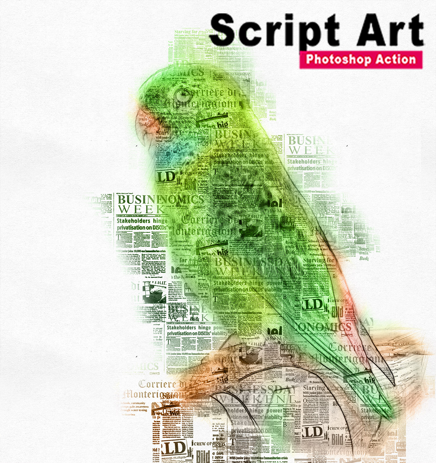 Amazing Script Art Photoshop Action Vol 2, Add-ons | GraphicRiver