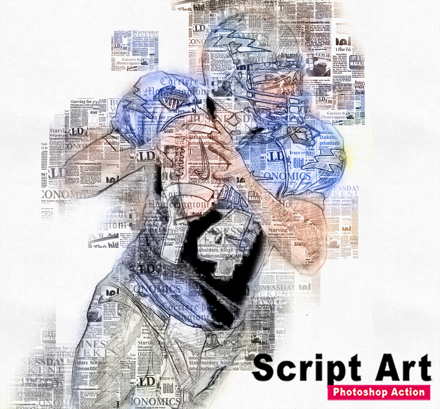 Amazing Script Art Photoshop Action Vol 2, Add-ons | GraphicRiver