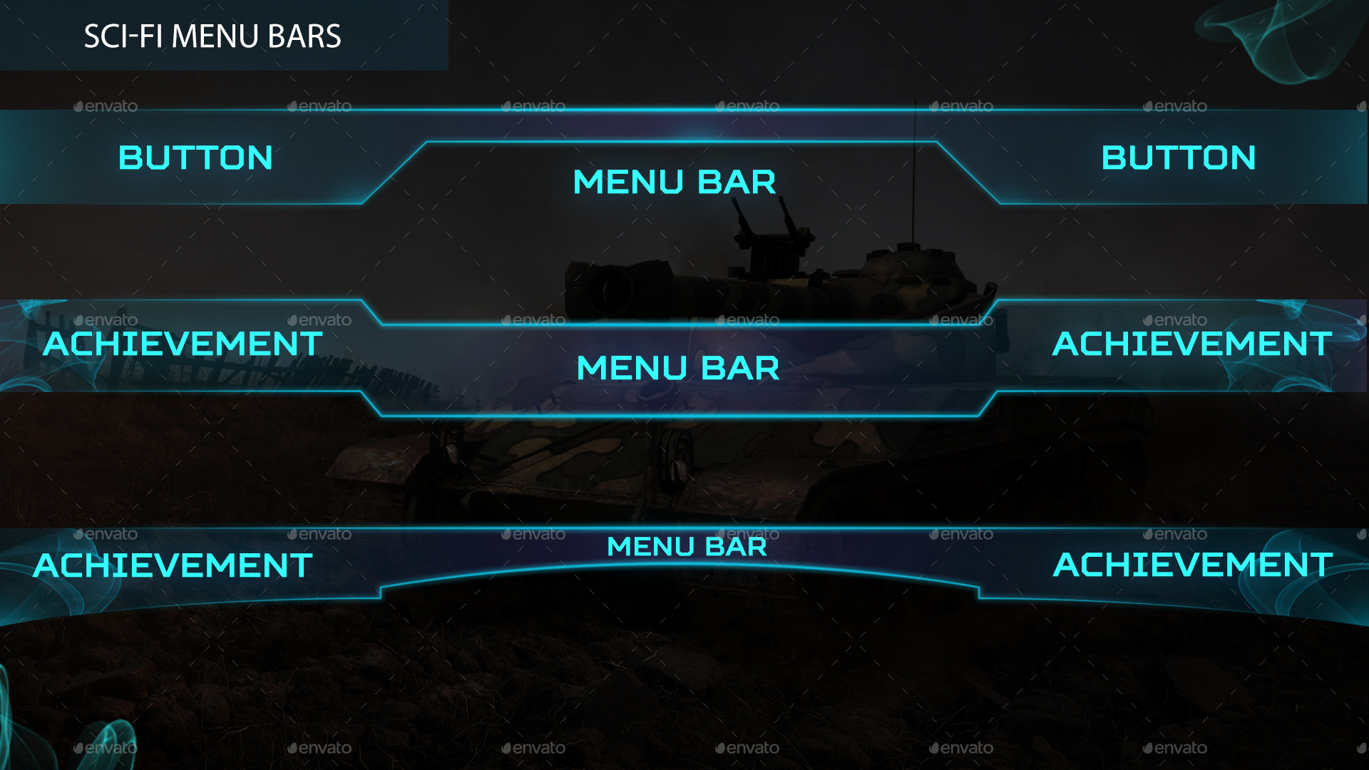 Sci-fi-ui-elements, Game Assets | GraphicRiver