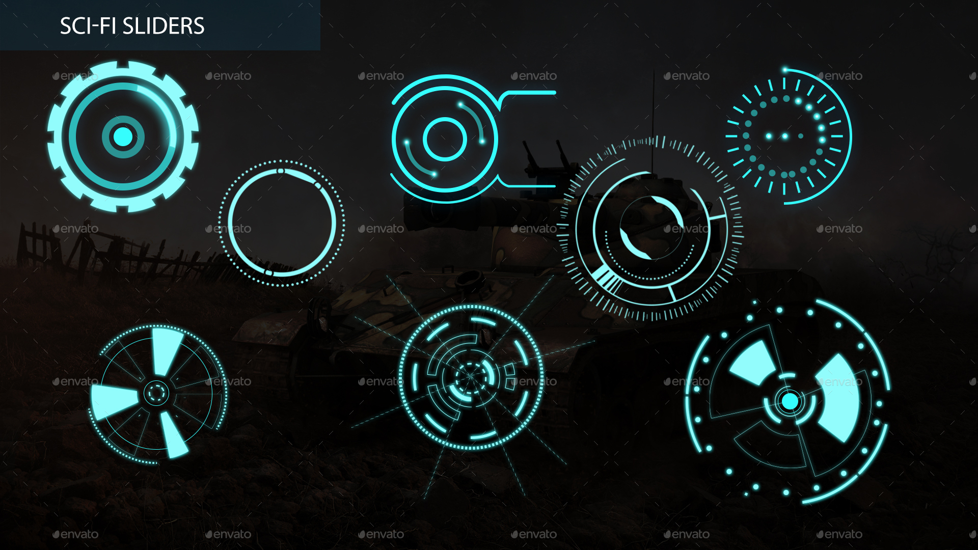 Sci-fi-ui-elements, Game Assets | GraphicRiver