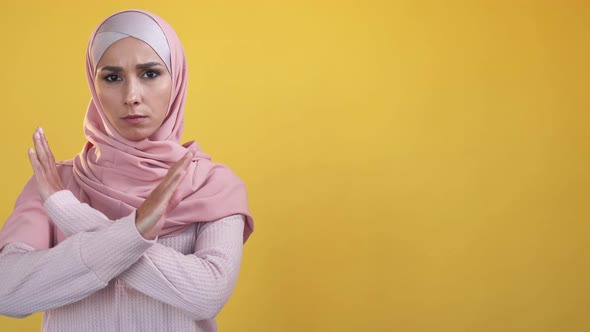 Enough Gesture Refusal No Disturbed Woman x Sign, Stock Footage | VideoHive