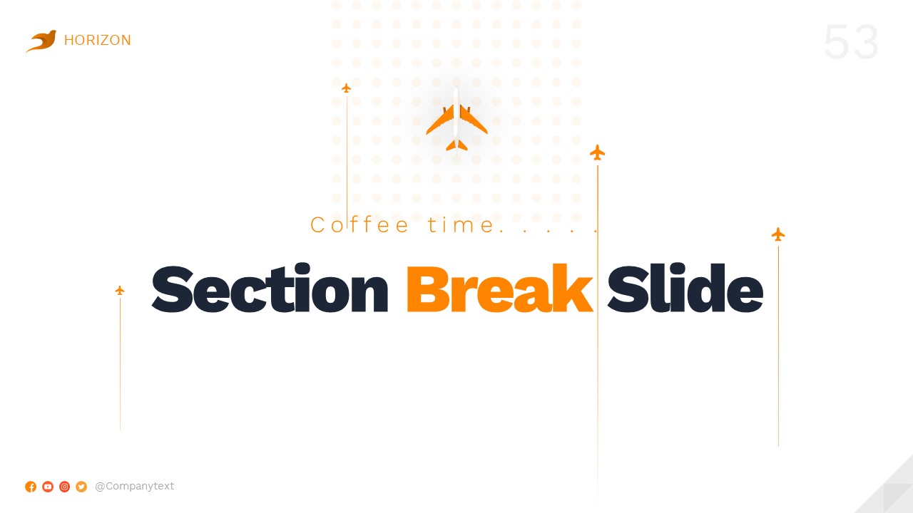 Horizon Airlines Presentation PowerPoint Template by BrandEarth ...