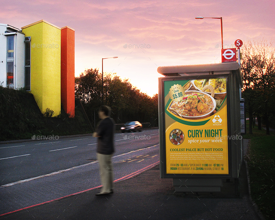 Indian Restaurant Advertising Bundle Template, Print Templates ...