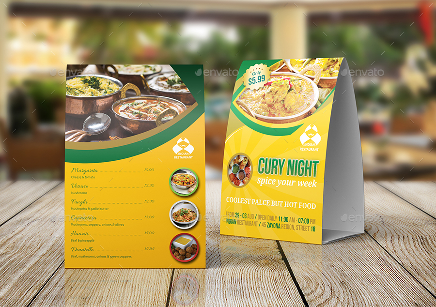 Indian Restaurant Advertising Bundle Template, Print Templates ...