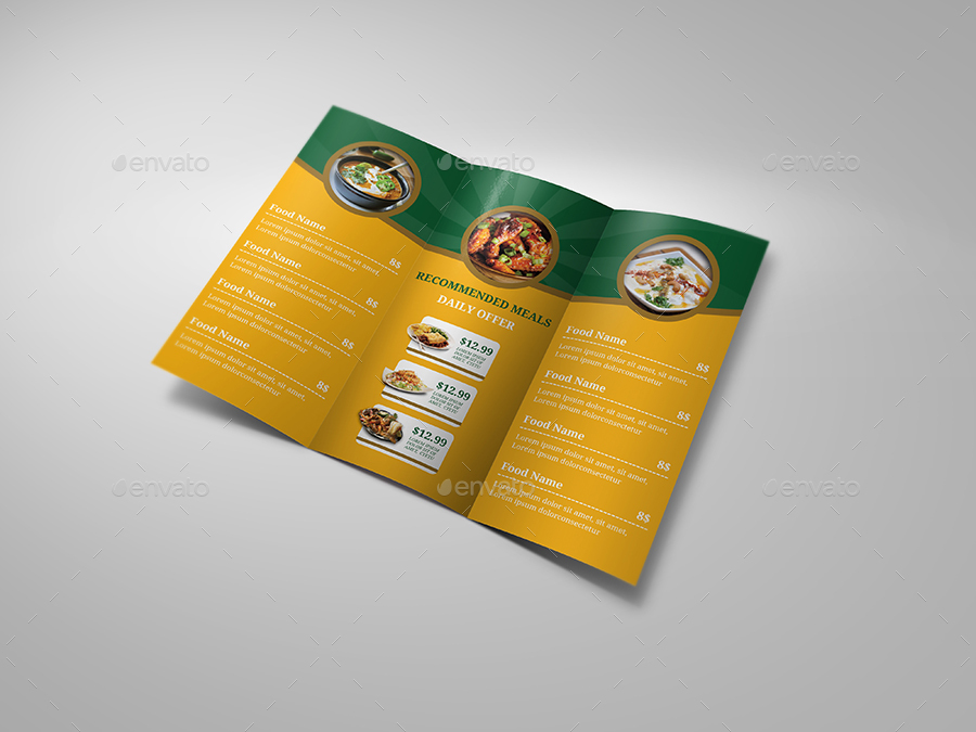 Indian Restaurant Advertising Bundle Template, Print Templates ...