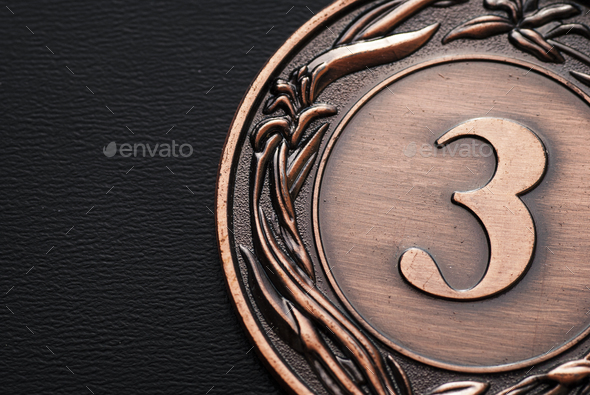3rd place bronze medal for a runner-up Stock Photo by sergign | PhotoDune