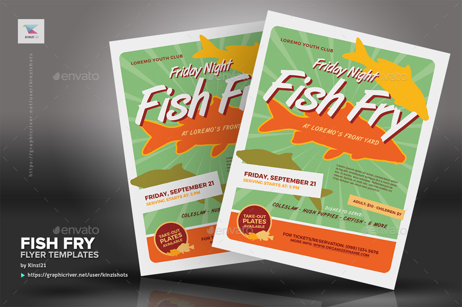 Fish Fry Flyer Templates, Print Templates | GraphicRiver