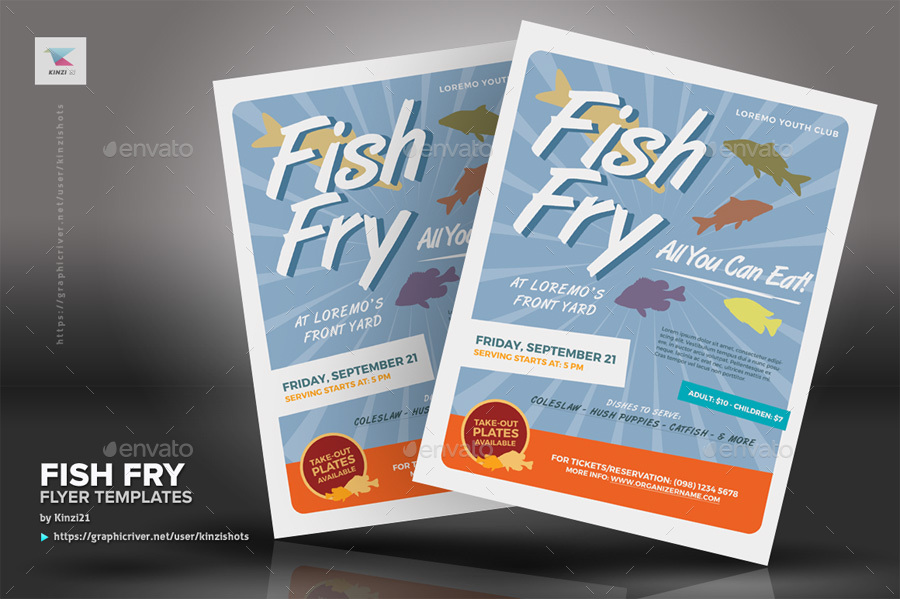 Fish Fry Flyer Templates, Print Templates | GraphicRiver