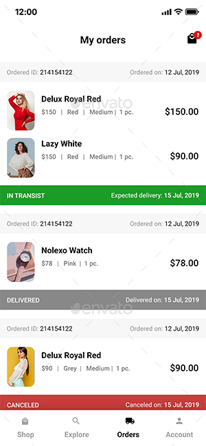 Fashion Ecommerce App UI Kit| Online Shopping App UI Kit| Fashion Store ...