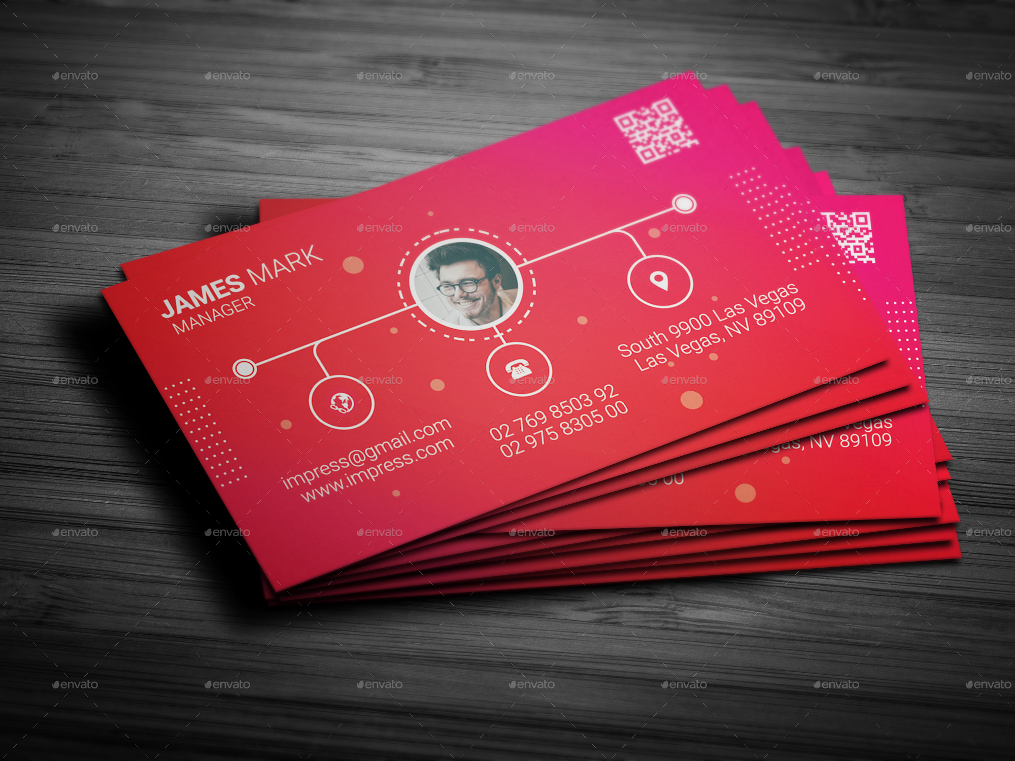 Infographic Business Card, Print Templates | GraphicRiver