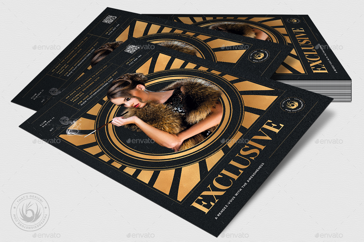 Exclusive Party Flyer Template V3, Print Templates | GraphicRiver