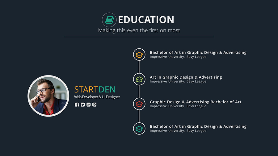 Resume Google Slide by KitCreative | GraphicRiver