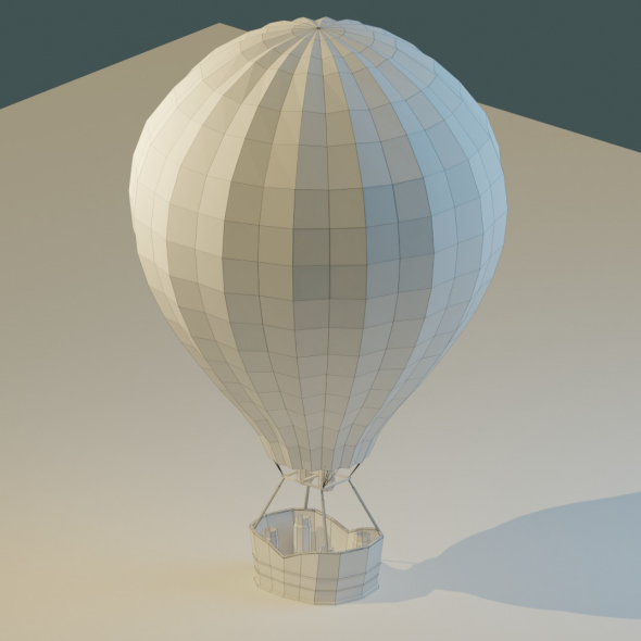 Low Poly Hot Air Balloon by berkerdag | 3DOcean